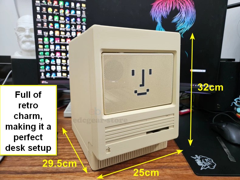 3D Print Retro Macintosh SE 1987 Design Mini ITX Case SFF Computer Case ...