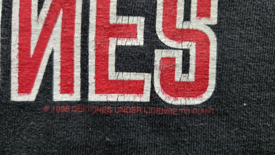 Vintage 1998 Deftones Long Sleeve Shirt Giant Tag Red Star Logo Size ...