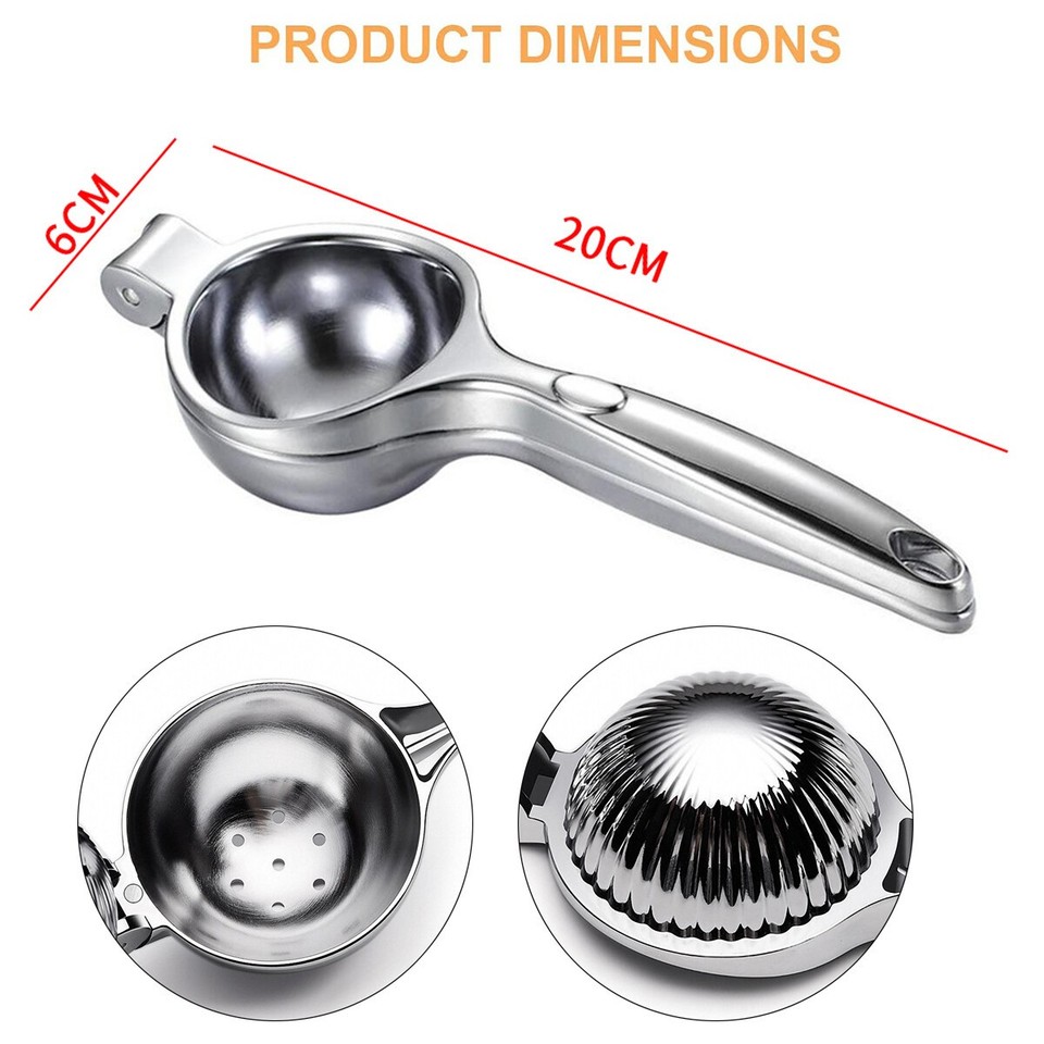 Premium Quality Metal Lemon Squeezer Handheld Juicer Presser Citrus ...