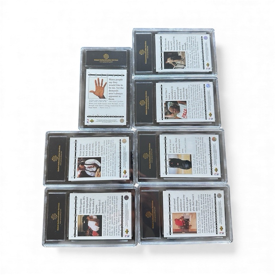 1994 Upper Deck Michael Jordan Rare Air Tribute Set Graded GMA (7 Card ...