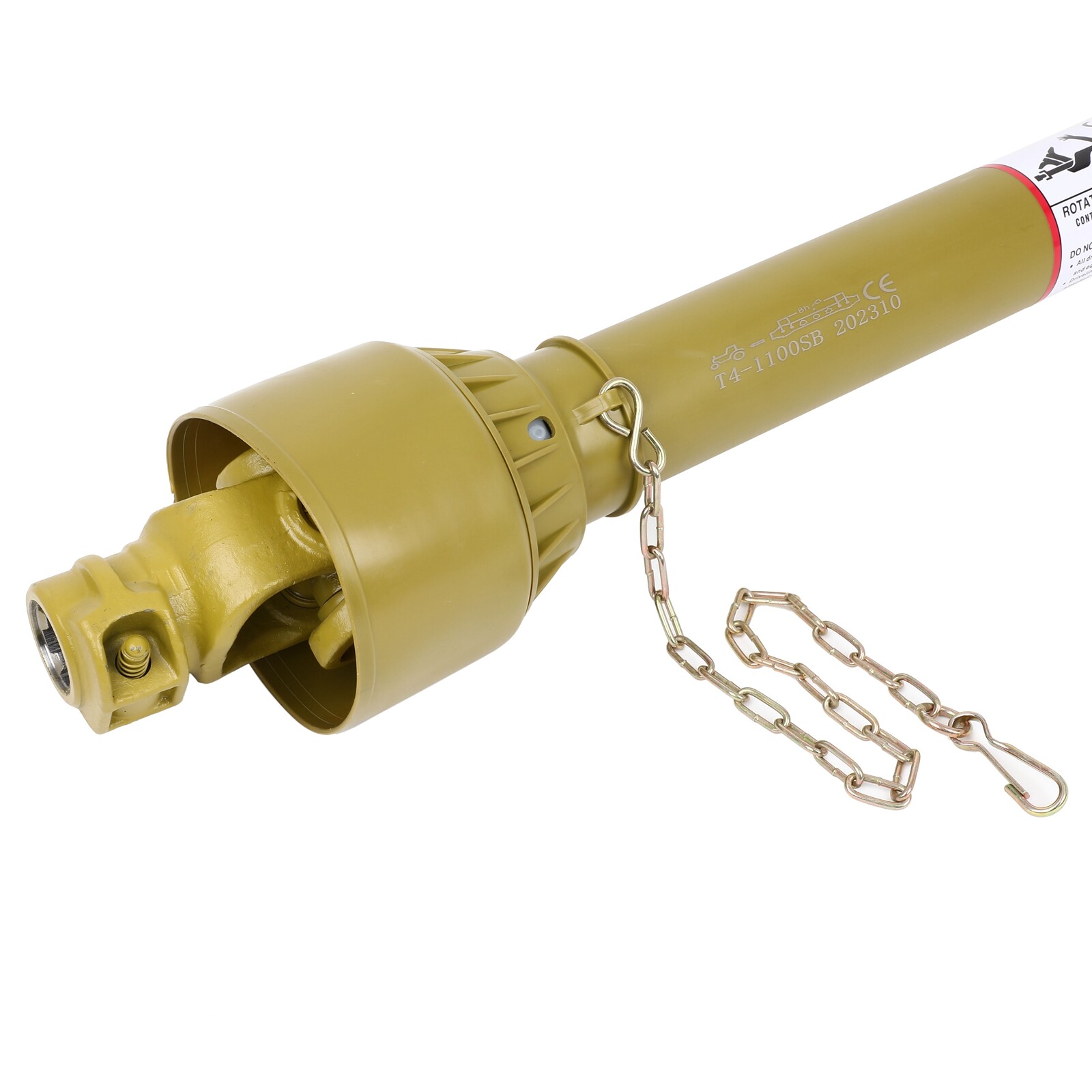 PTO Drive Shaft w/Security Chain Fit For Brush Hog Finish Mower Rotary ...