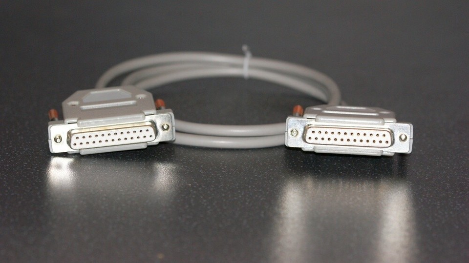 Atari ST - PC Null Modem / DFT file / data transfer cable / lead, DB25 ...