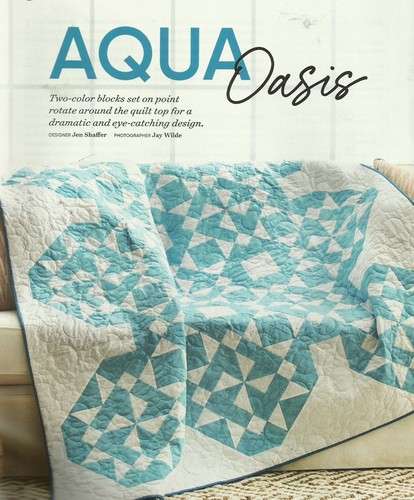 F0081 AQUA OASIS QUILT PATTERN/INSTRUCTIONS | eBay