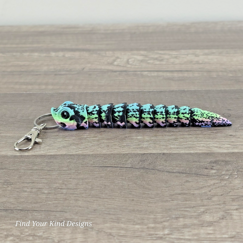 Mini Hognose Snake 3D Printed Keychain Articulated Flexi Fidget Toy ...
