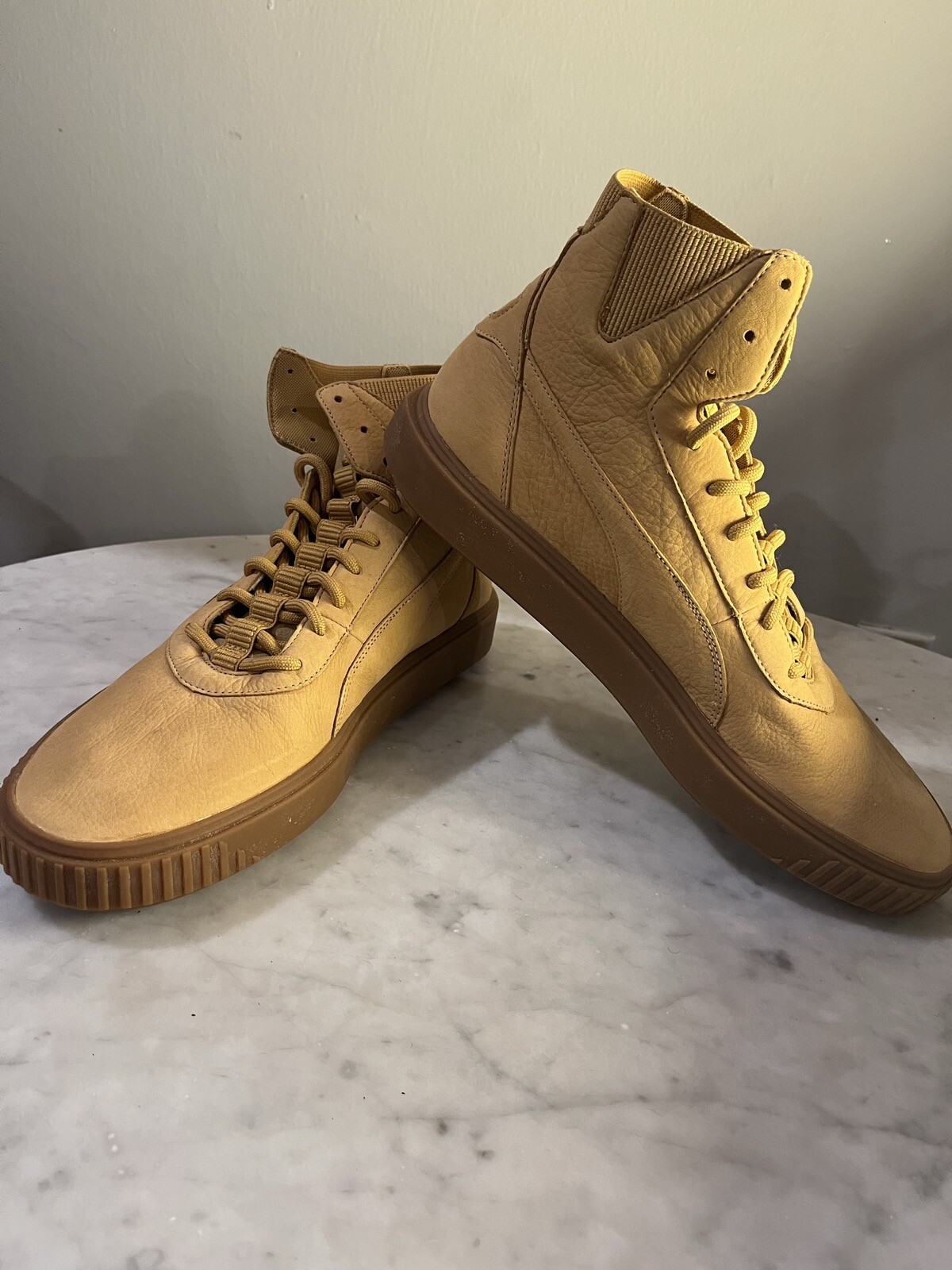 Puma Breaker High Gum Mens Nubuck Leather Lifestyle S… - Gem