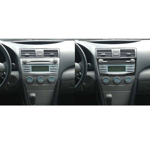 Carbon Fiber Interior Radio Console With CD Player Cover Trim For ...