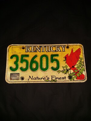 2005 Kentucky License plate 35605 Nature's Finest Cardinal | eBay