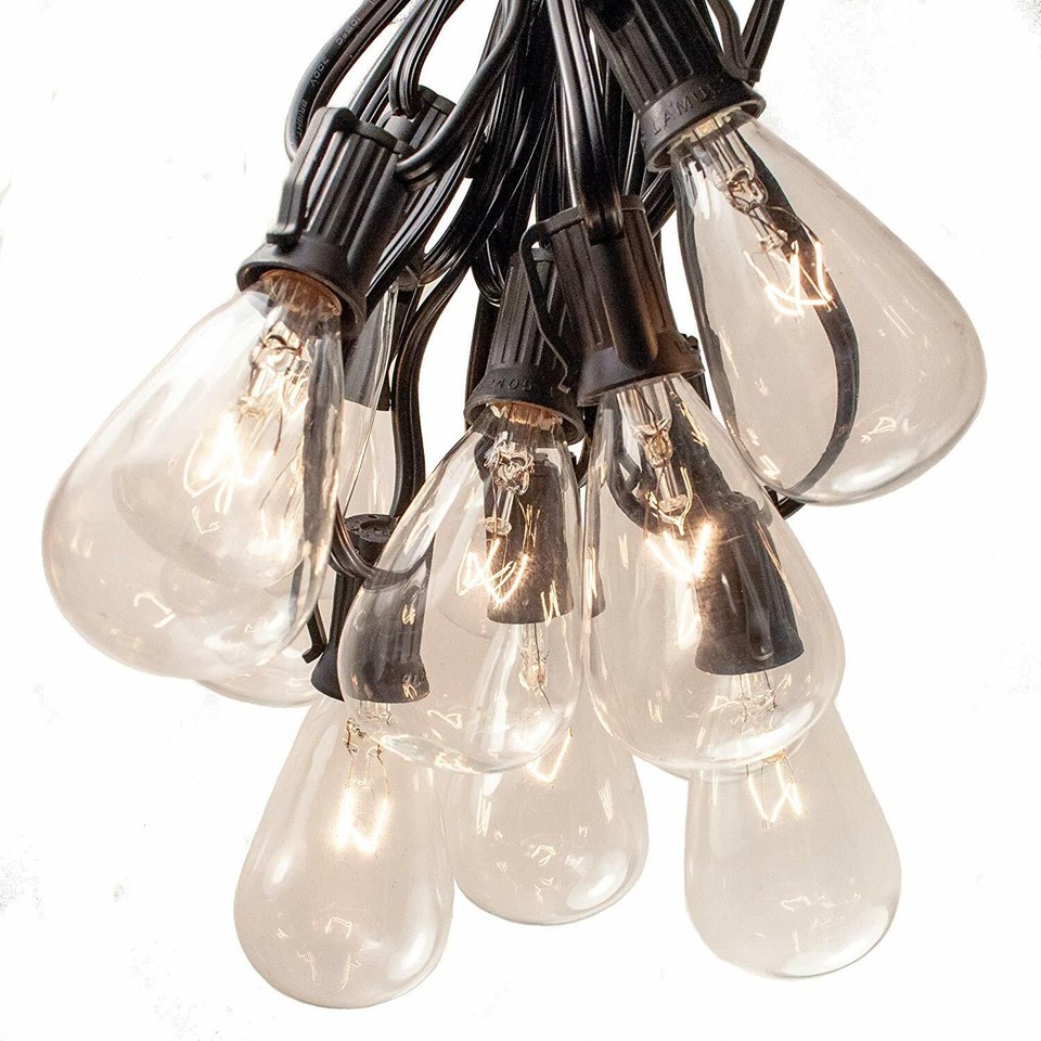 Vintage Edison Filament Outdoor Patio String Lights 100, 50, and 25 ...
