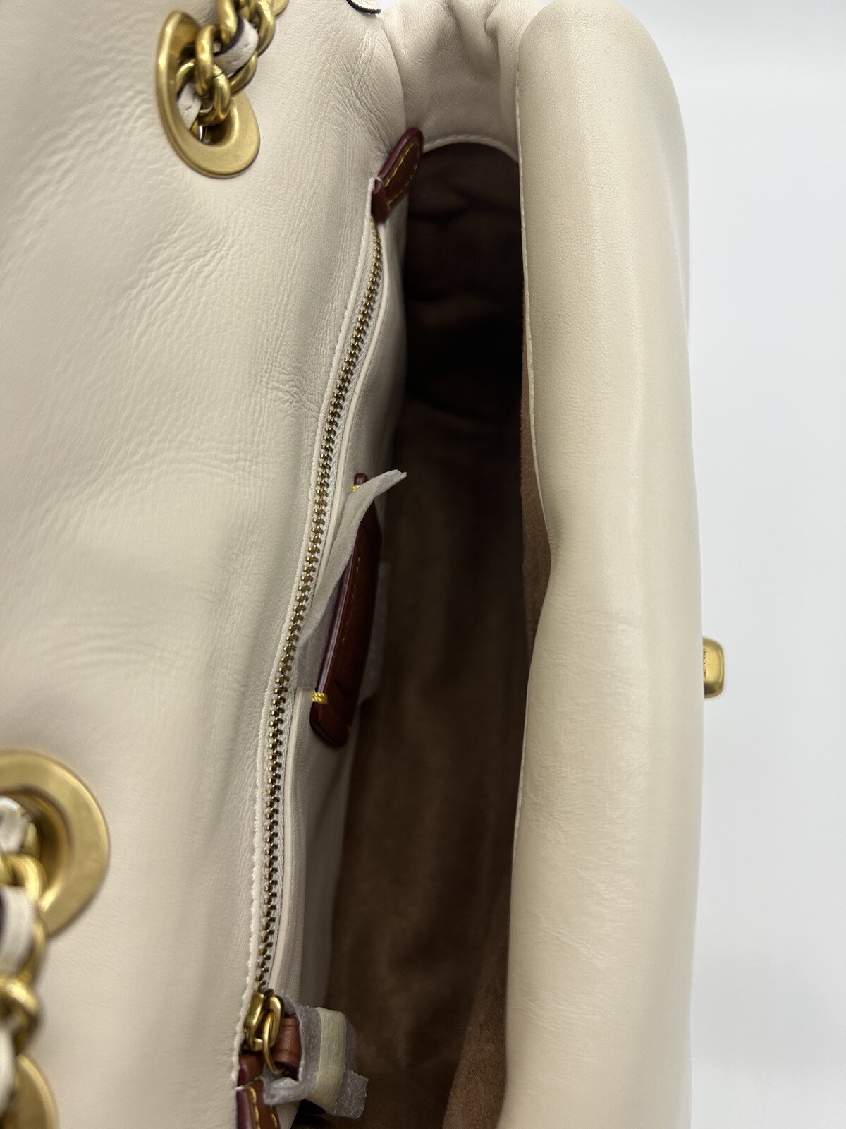 Coach pillow Madison quilted shoulder bag color chalk | eBay