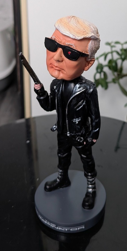 Donald Trump Terminator Bobble Head Figure Action MAGA Man US President ...