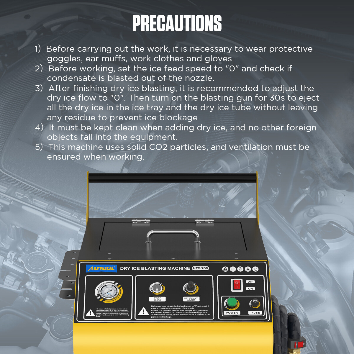 Dry Ice Blasting Cleaner Dry Ice C02 Blaster Machine Car Ships Aviation ...