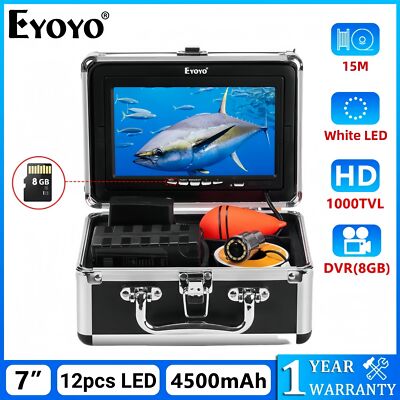 EYOYO 15m/49ft Underwater Fishing Camera,Fish Finder Camera,8GB Video ...