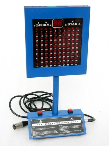 LUCKY STAR BINGO ELECTRONIC BINGO MACHINE 1-90 FOR CLUBS COMMUNITY ...