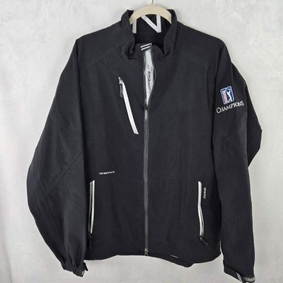 Zero Restriction Gore-Tex Golf Jacket Mens M Black PGA Tour Champions ...