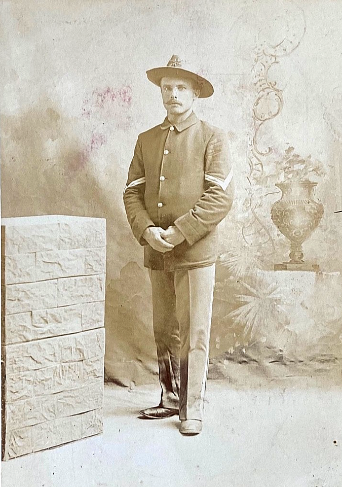 INDIAN WARS U.S. ARMY 12TH INFANTRY REGIMENT CORPORAL 1885 CABINET ...