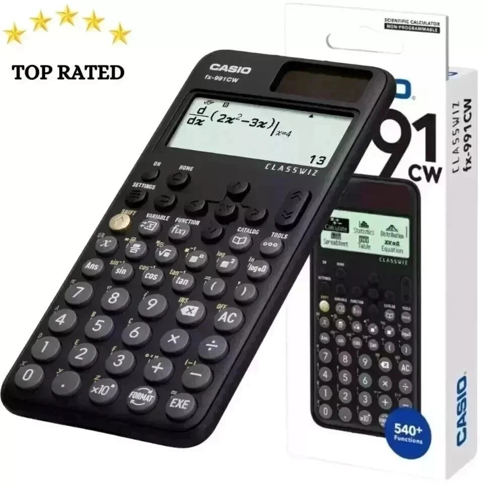Casio FX-991CW Advanced Scientific Calculator A/AS Level Maths 540 ...