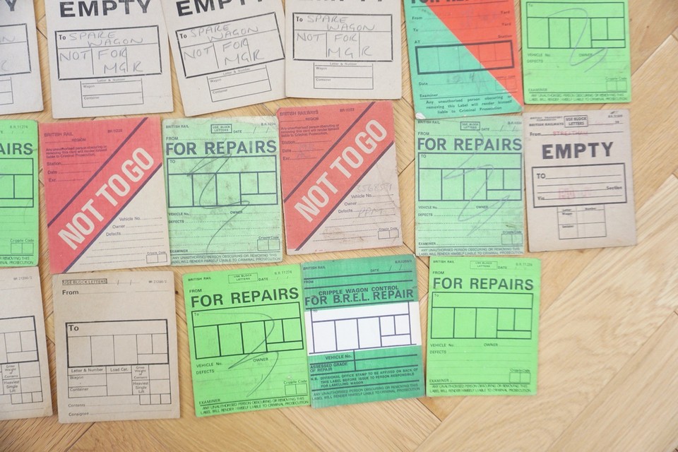 1980s British Rail Railway Wagon Label Collection | eBay UK