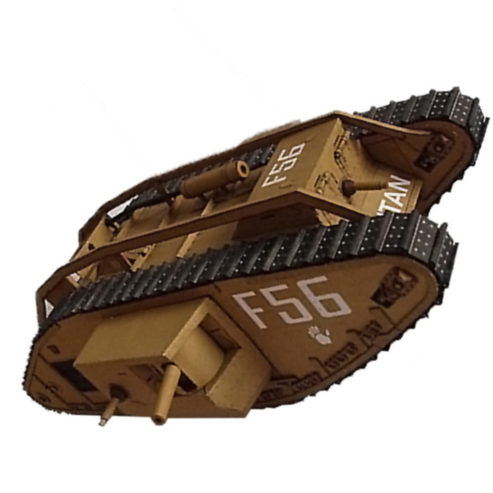 1/25 Scale UK Mark Mk IV Male Tank Model Set Military Puzzle Gift For ...