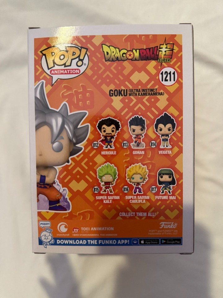 Funko Pop! Vinyl: Dragon Ball - Goku (Ultra Instinct With Kamehameha ...