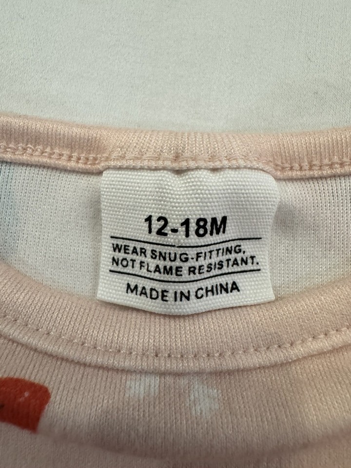 Two Piece Santa & Reindeer Christmas PJS Pajamas Set 12-18 mo girls ...