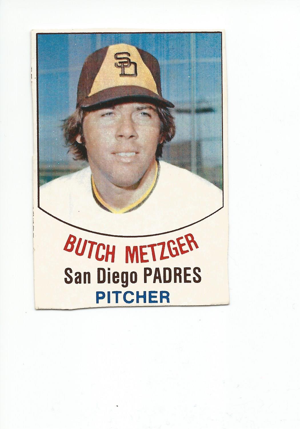 BUTCH METZGER 1977 Hostess Baseball card #99 San Diego Padres VG | eBay