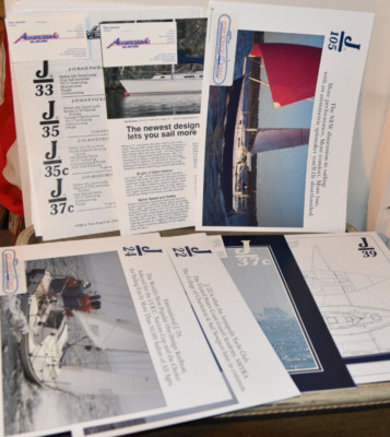 Vintage Sailboat J BOATS 37c 39 YACHT Sales Brochure FLYER ...