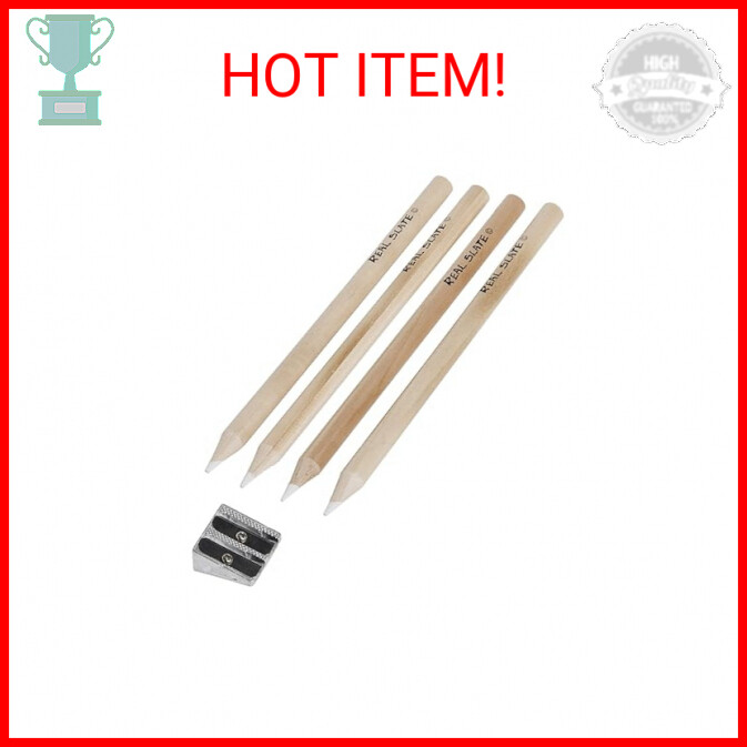 Pepperell Real Slate Chalk Pencils 5/Pkg W/Sharpener | eBay