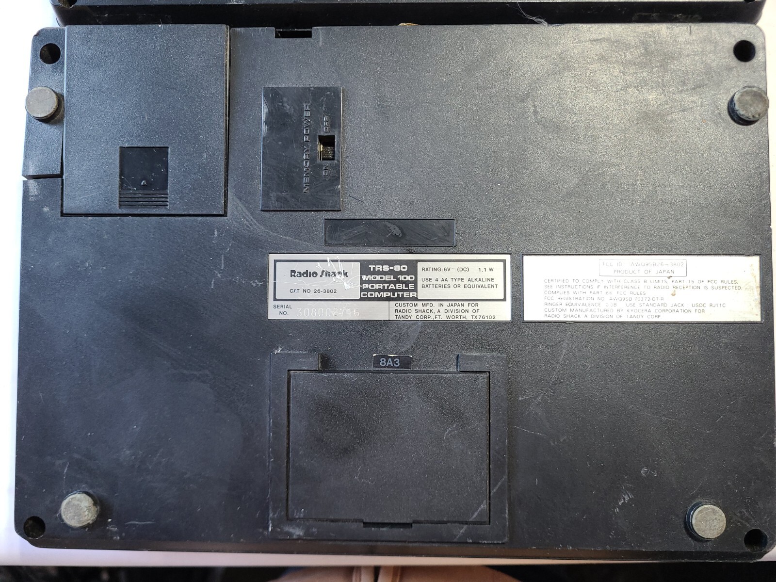 Lot of 2 Vintage Radio Shack TRS-80 Portable Computer Model 100- part ...