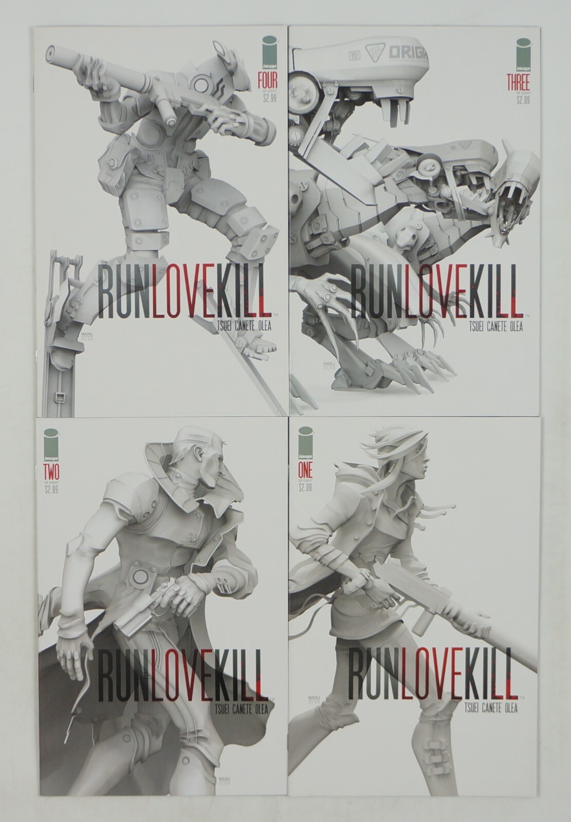 Run Love Kill #1-4 VF/NM complete series Image Comics bad girl assassin ...