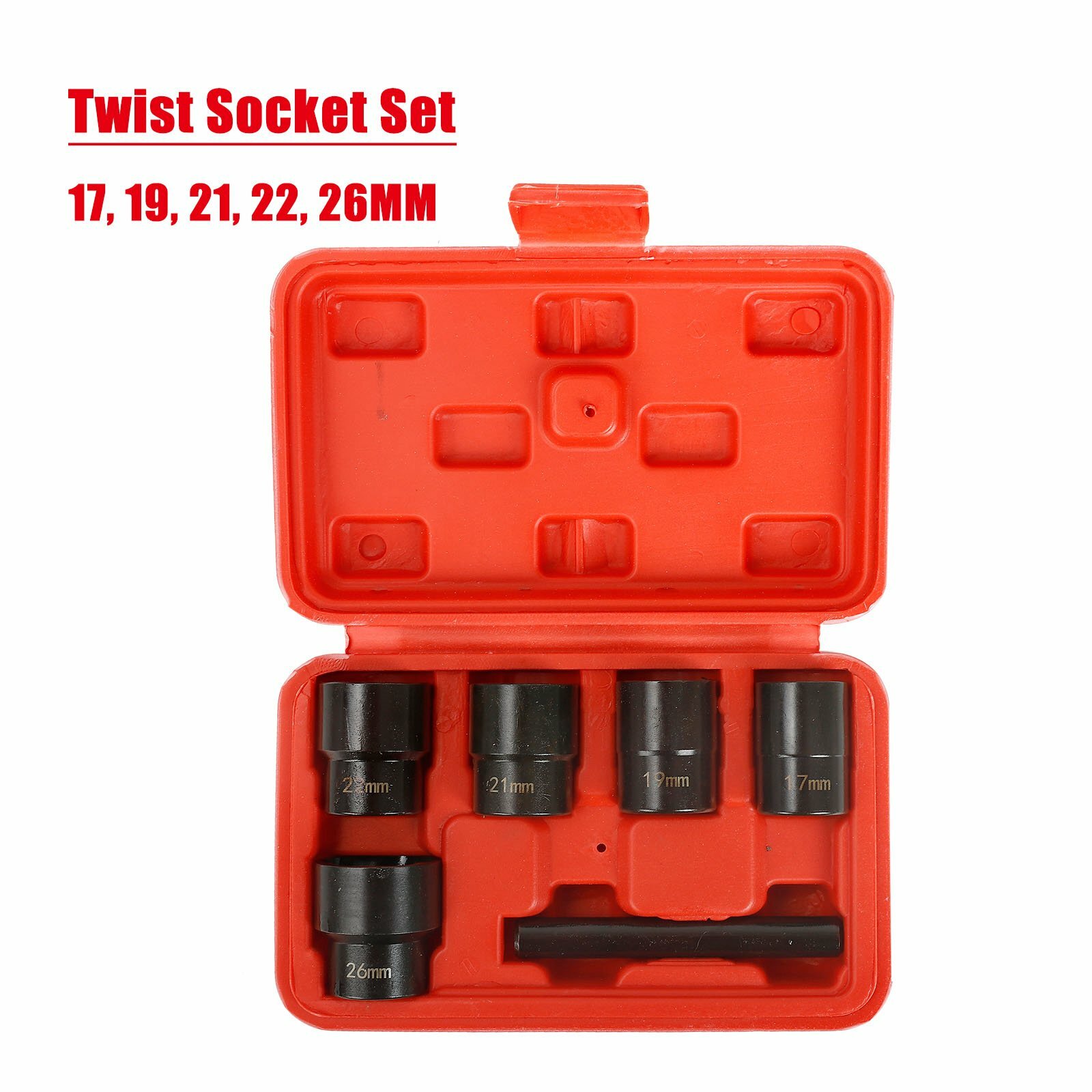 7pc Steel Deep Twist Socket Set 1/2" Drive Lug Nut Remover Extractor ...