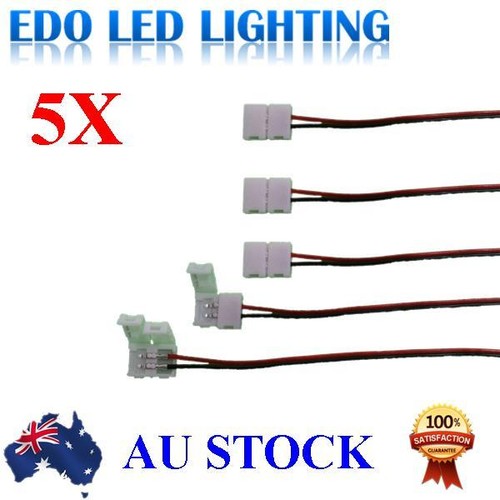 5pcs Connector Joining Joint Clips Jointer with wire for 3528 LED Strip ...