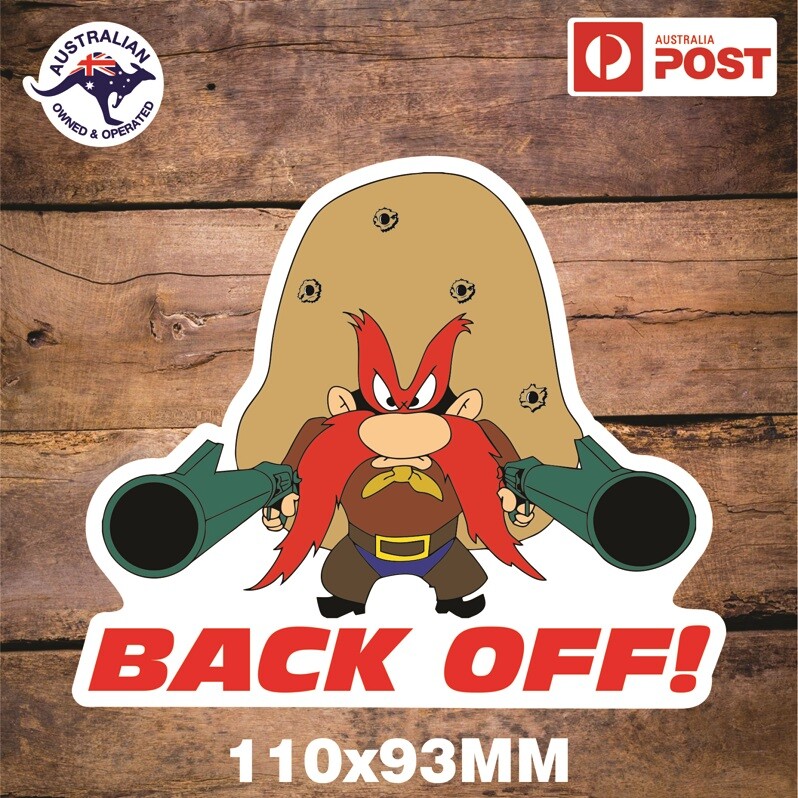 BACK OFF STICKER | eBay