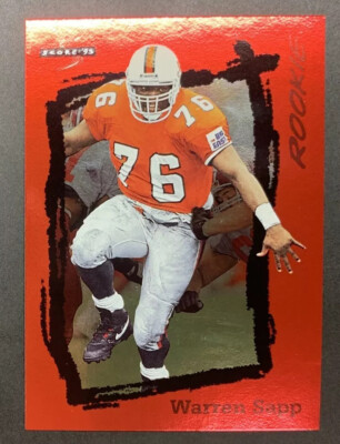 WARREN SAPP 1995 Score Red Siege Rookie Card RC#267 | eBay