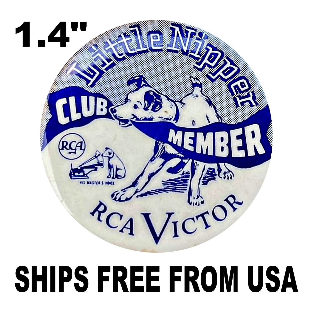 Little Nipper Dog Sticker Sign, Vintage Replica, Vinyl Decal RCA Victor ...