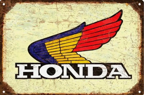 HONDA Rustic Look Vintage Tin Metal Sign Man Cave, Shed-Garage & Bar ...