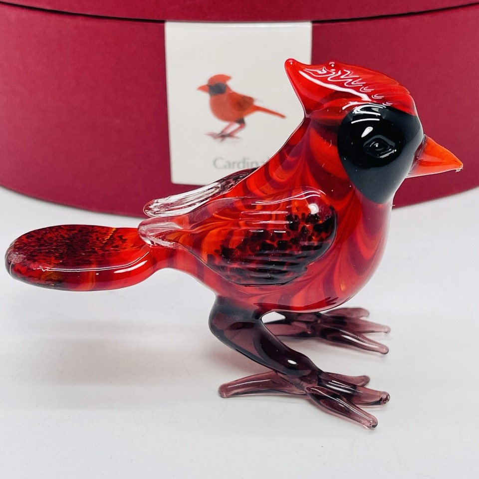 Fitz and Floyd CARDINAL Glass Menagerie Decor Figurine #43/181 Boxed ...