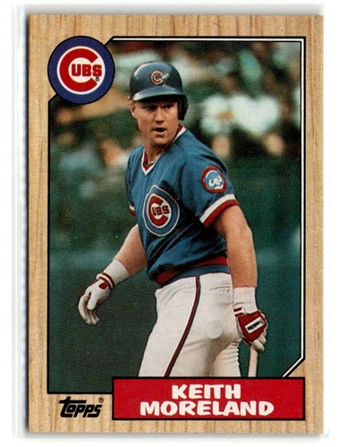 1987 Topps BASEBALL #177 Keith Moreland Chicago Cubs | eBay