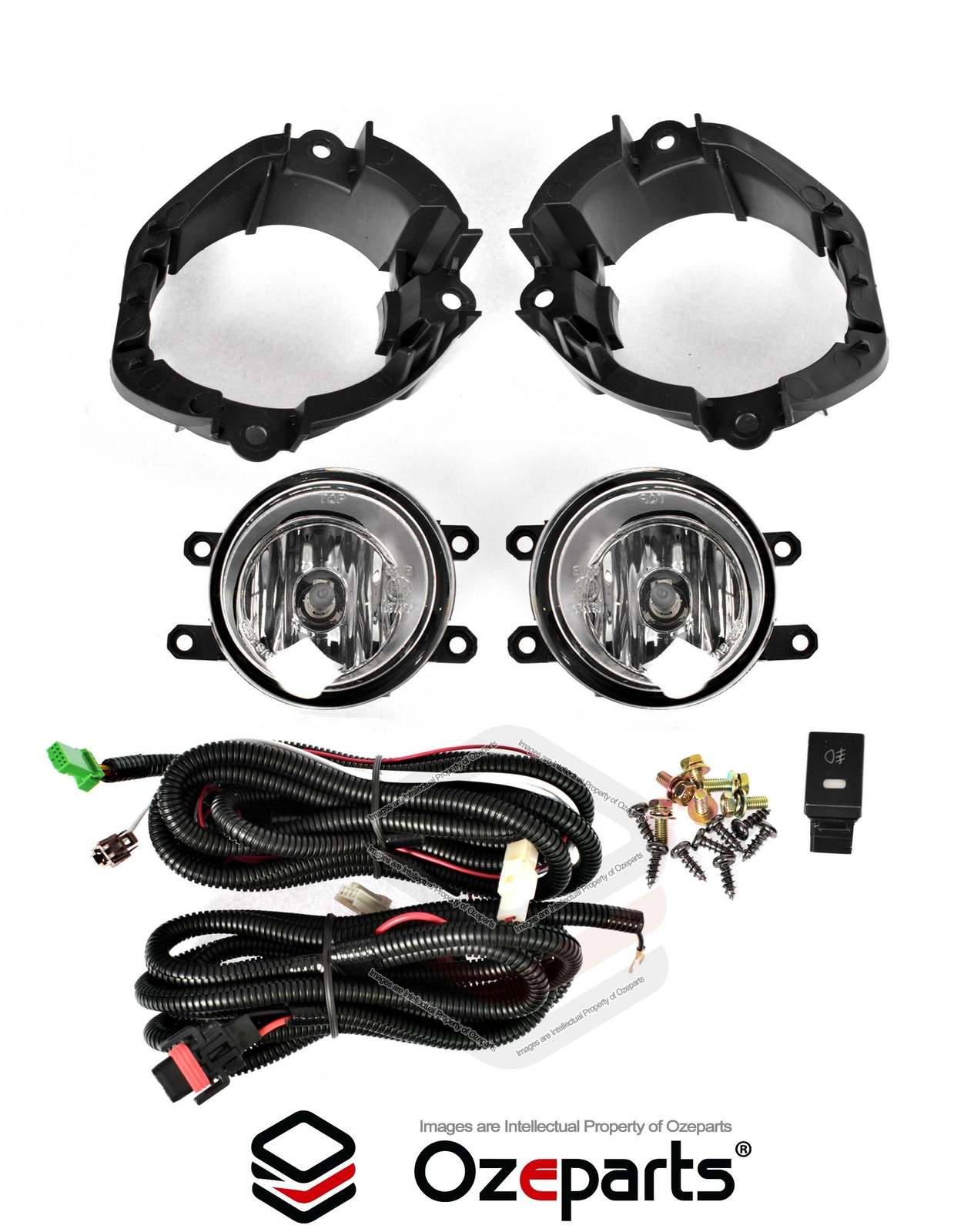 Full Set Fog Light Spot Driving Lamp KIT For Toyota RAV4 RAV 4 30 ...