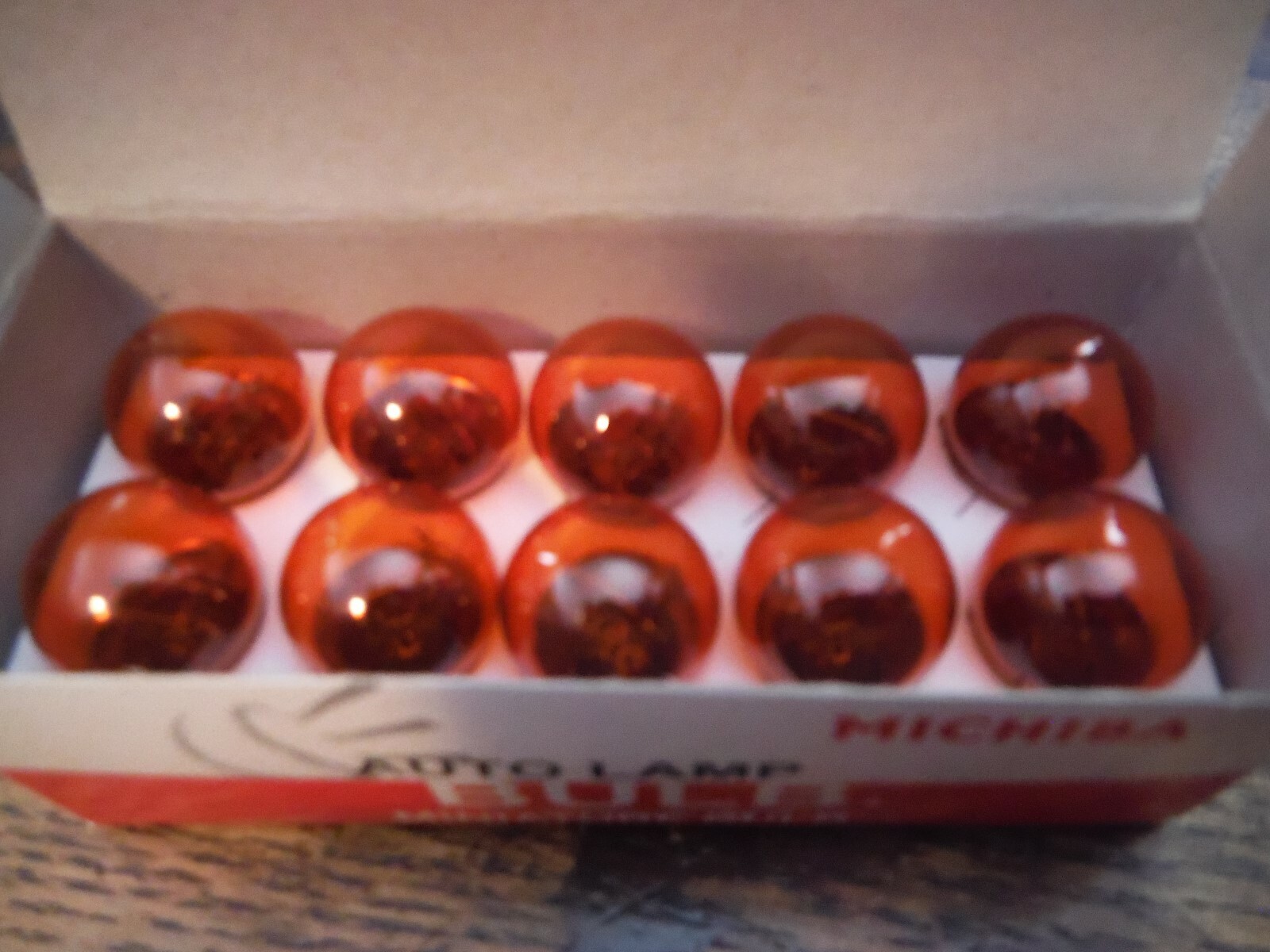 New Michiba (Pack of 10) Amber Signal/Tail Bulb, 21/6CP Amber G18 ...