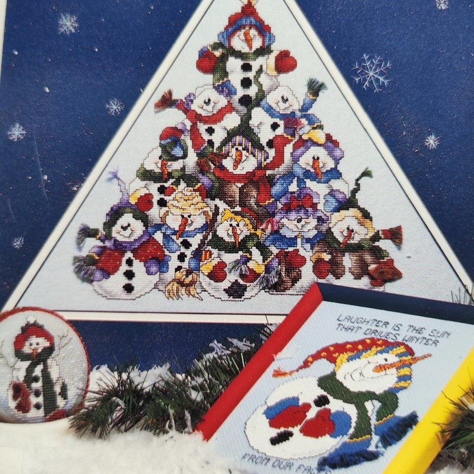 Stoney Creek Snowman Parade Cross Stitch Patterns Snowmen, Snow Family ...