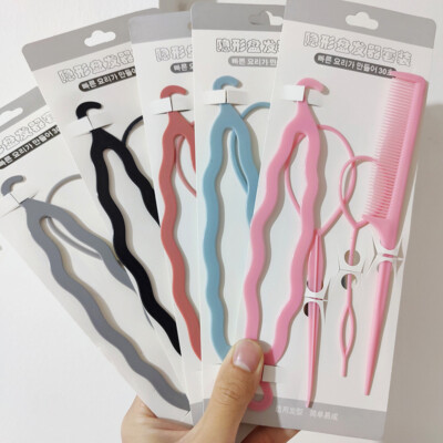 4Pcs Hair French Braid Topsy Tail Clip Styling Stick DIY Bun Maker FL ...