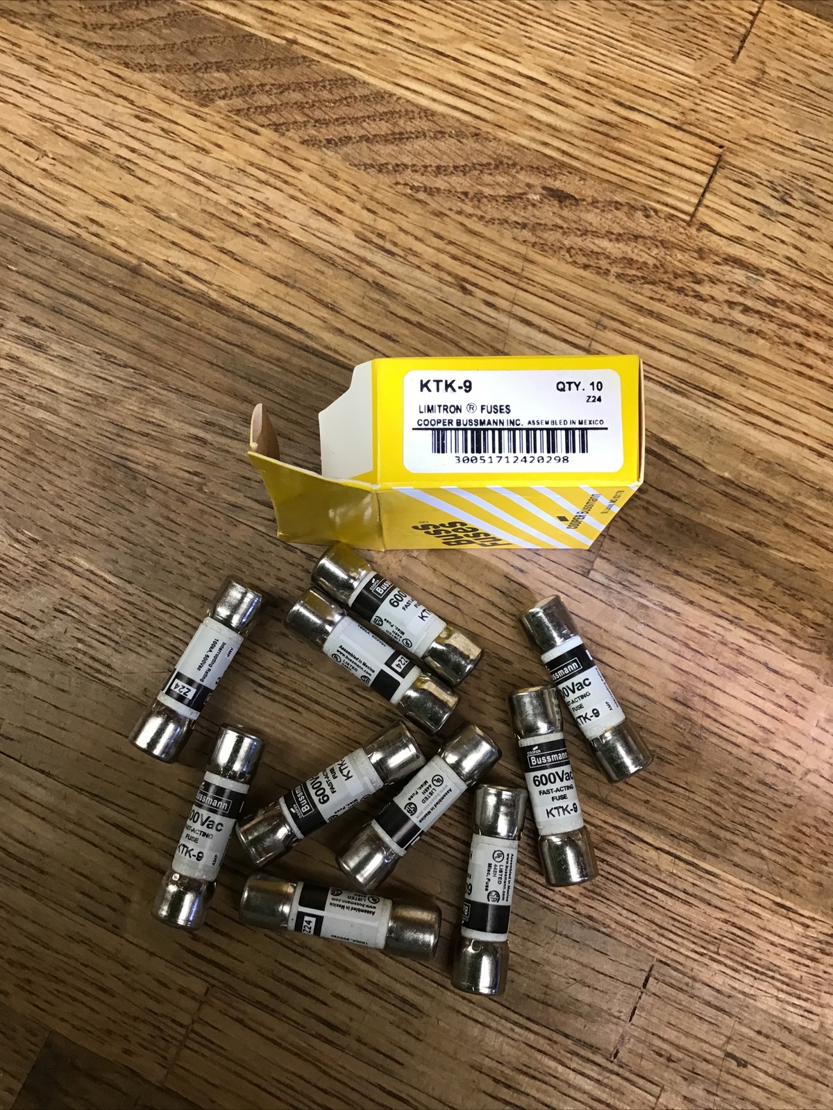 (BOX OF 10) BUSSMANN KTK-9 LIMITRON 9 AMP KTK 9 FUSES 600V NEW FUSES | eBay