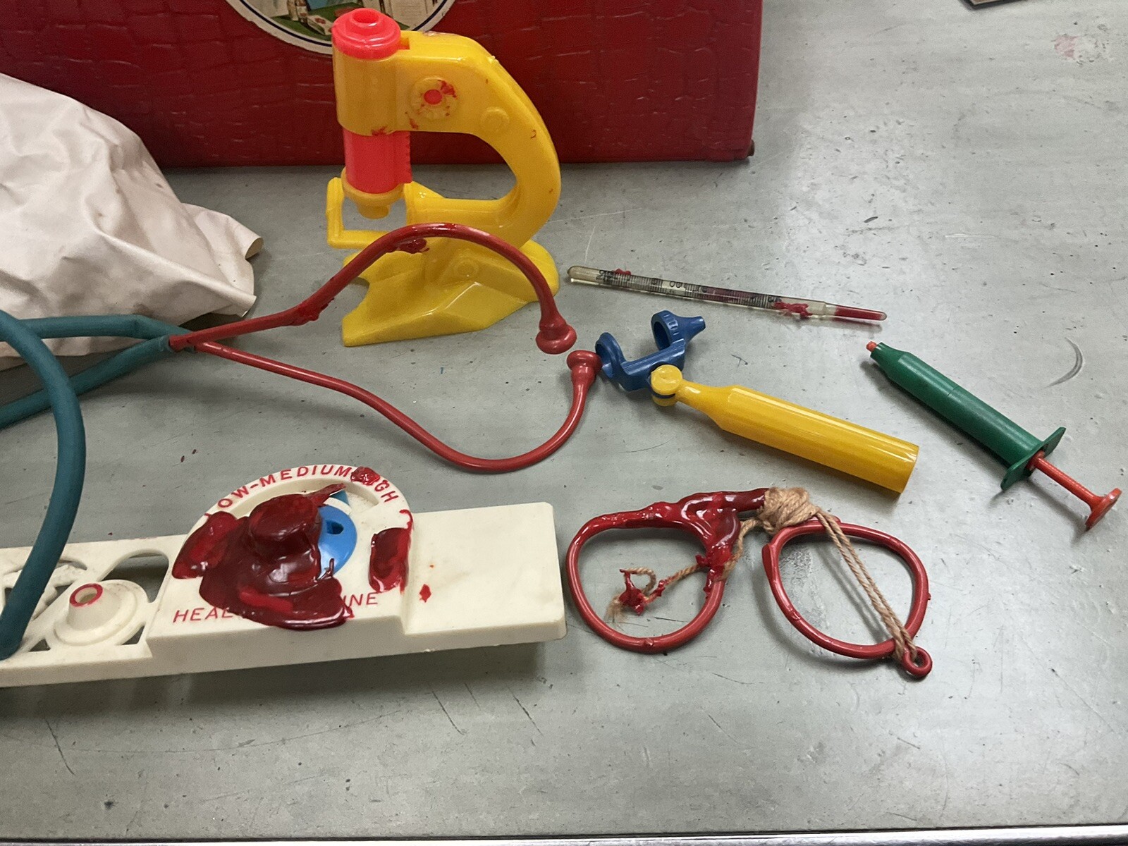 Vintage 1950s Transogram Little Play Nurse Toy Set W/ accessories hard ...