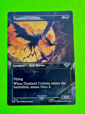 MTG The Lord of the Rings ( Dunland Crebain ) Borderless 0411 | eBay