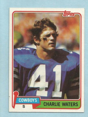 1981 Topps Football Charlie Waters #455 Dallas Cowboys Clemson NM/MT | eBay
