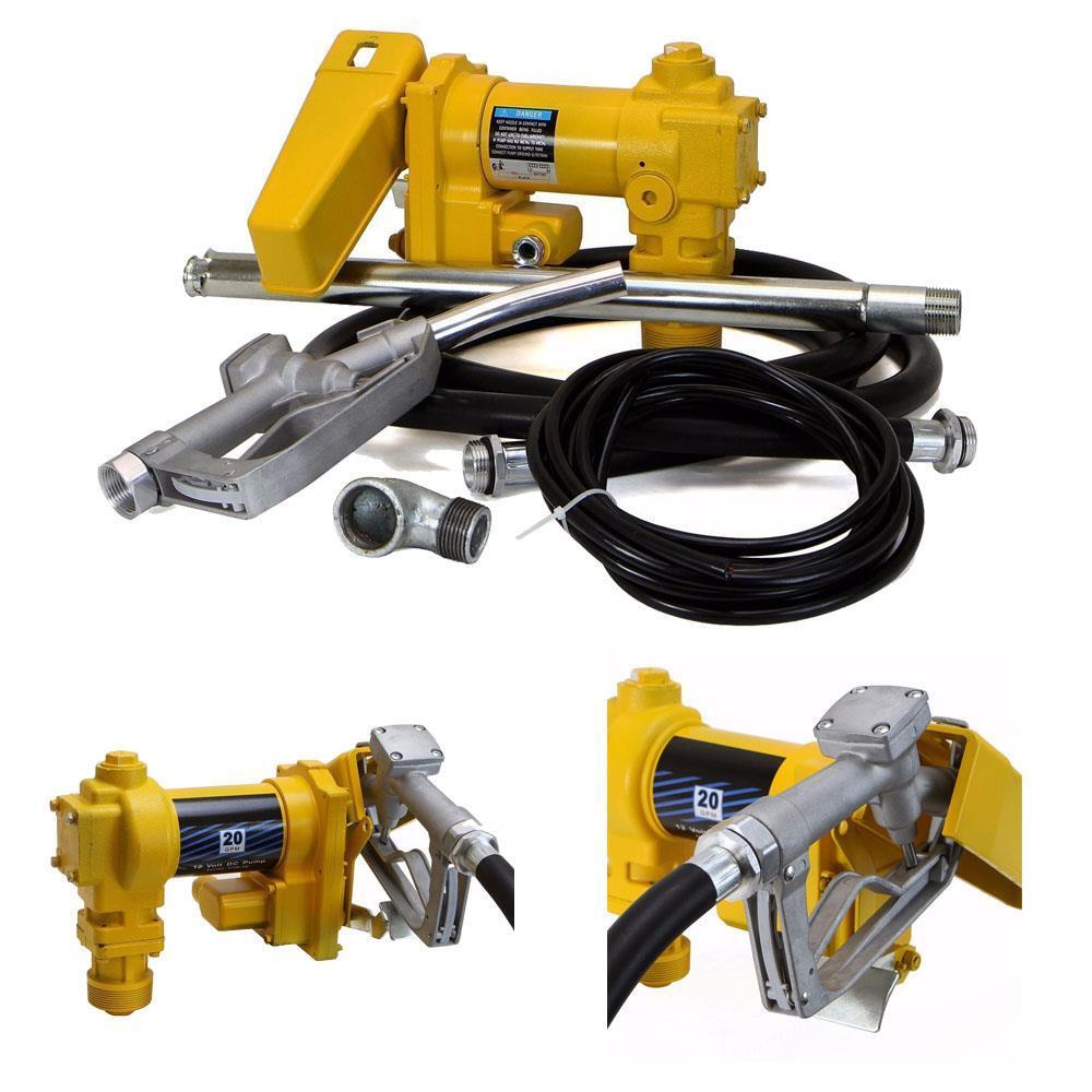 Fuel Transfer Pump 12 Volt 20 GPM Diesel Gas Gasoline Kerosene w ...