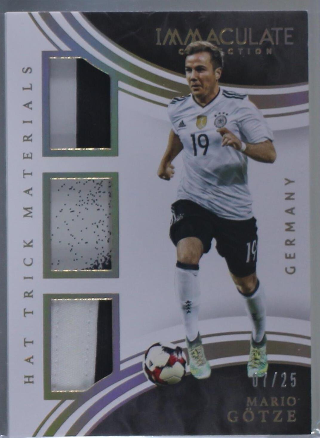 2017 Panini Immaculate Collection - Hat Trick Materials Mario Gotze #HT ...