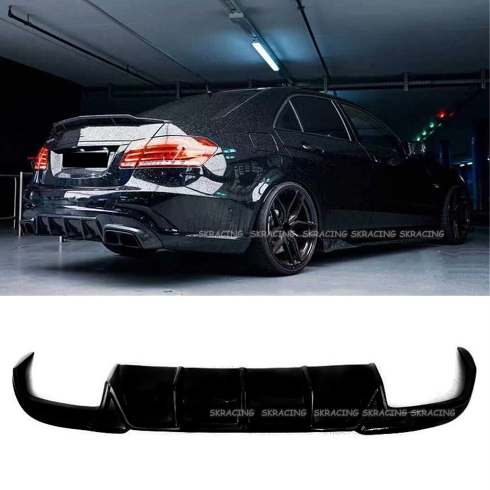 Glossy black Rear Bumper Diffuser Lip Fits Mercedes Benz W212 E350 E63 ...