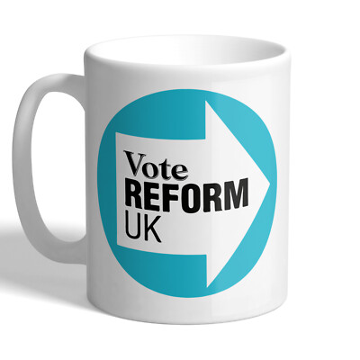 Vote Reform UK - Nigel Farage - Politics Party Mug | eBay