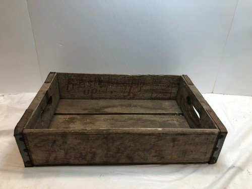 Vintage Wooden Fresh 7 Up Crate with Metal Edges | eBay